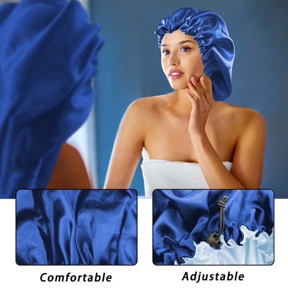 Accessories | Satin Bonnet Silk Bonnet For Curly Hair Bonnet Braid ...